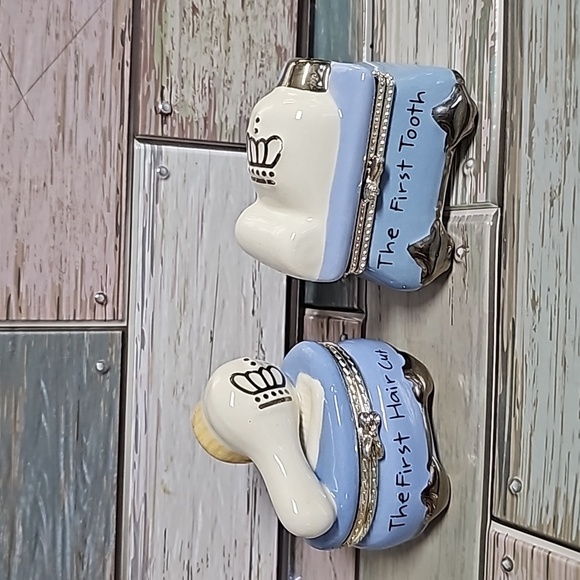 Mud Pie | Other | Mud Pie Prince First Tooth And Curl Treasure Boxes ...